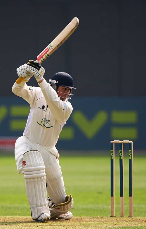 Dan Redfern drives during his half century | ESPNcricinfo.com