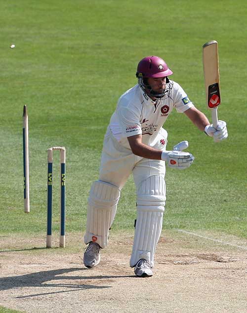 Andrew Hall is cleaned up by Martin Saggers | ESPNcricinfo.com