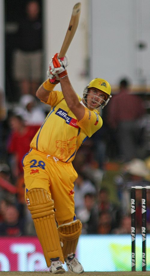 Matthew Hayden lofts it into the stands | ESPNcricinfo.com