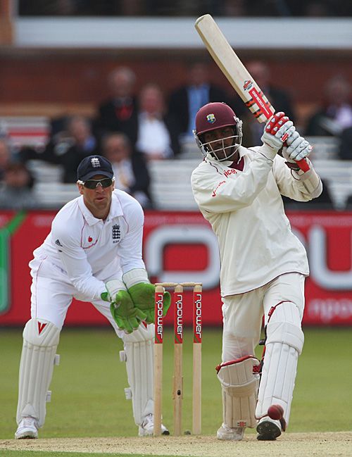 Denesh Ramdin drives firmly down the ground | ESPNcricinfo.com