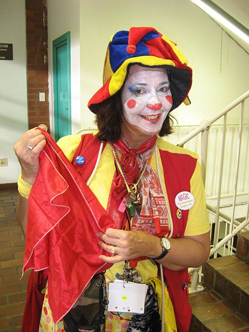 Adi Paxton, aka Cherry the Clown | ESPNcricinfo.com