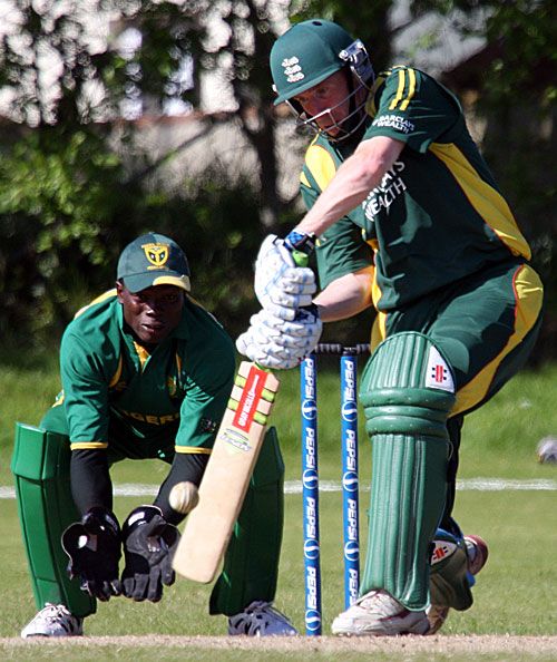 Jeremy Frith drives during his unbeaten 101 | ESPNcricinfo.com