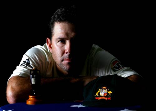 Ricky Ponting poses with a replica Ashes urn | ESPNcricinfo.com