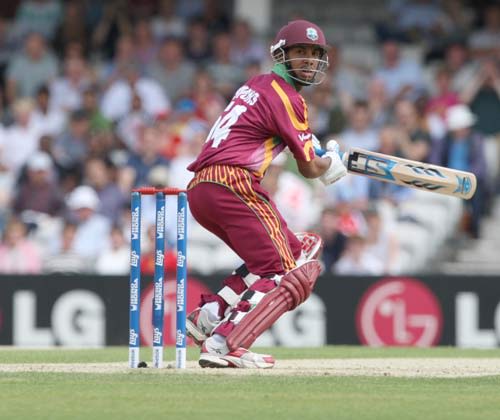 Lendl Simmons glides the ball to third man | ESPNcricinfo.com