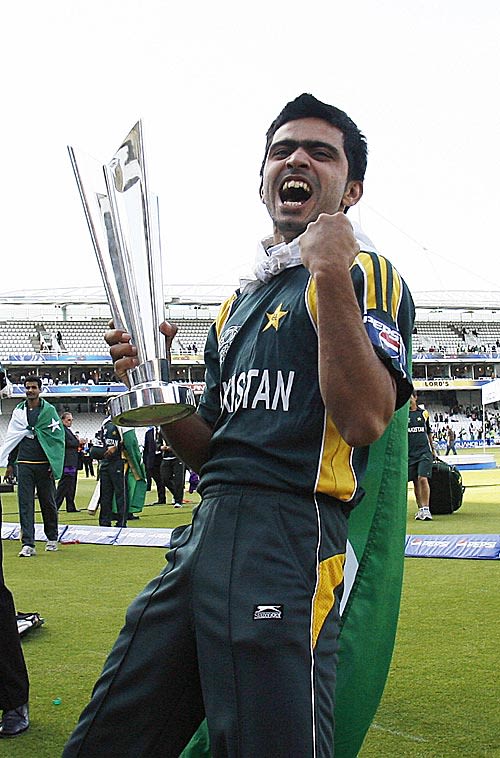 Fawad Alam relishes holding the ICC World Twenty20 trophy ...