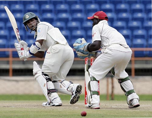 Raqibul Hasan works one away | ESPNcricinfo.com
