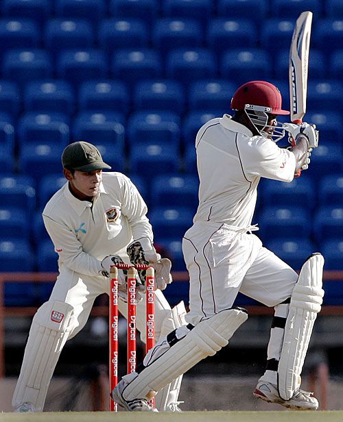 Travis Dowlin goes for the pull | ESPNcricinfo.com