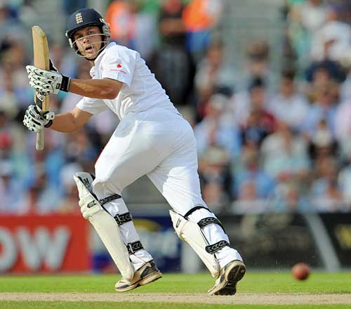 Jonathan Trott looked composed during his debut effort of 41 ...