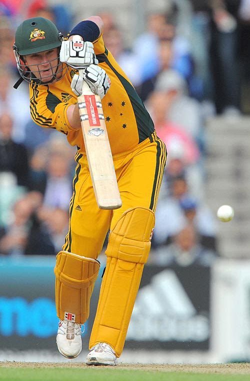 Cameron White drives firmly down the ground | ESPNcricinfo.com