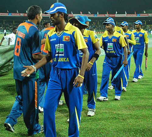Players shake hands at the end of the match | ESPNcricinfo.com