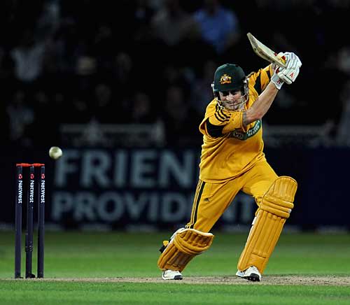 Michael Clarke showed some good touch during his half century ...
