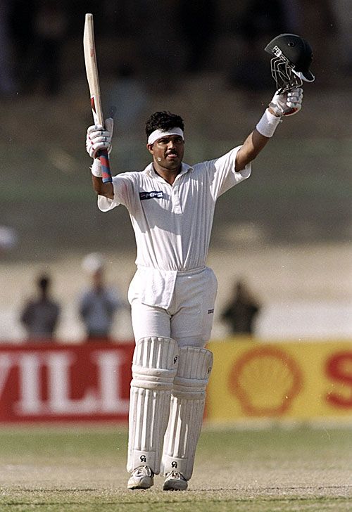 Ijaz Ahmed reaches his century | ESPNcricinfo.com