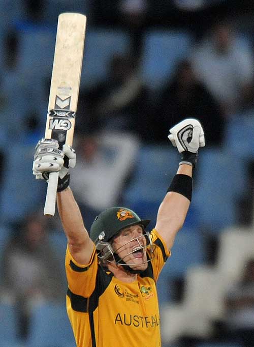 AUS vs ENG Cricket Scorecard, 1st Semi-Final at Centurion, October 02, 2009