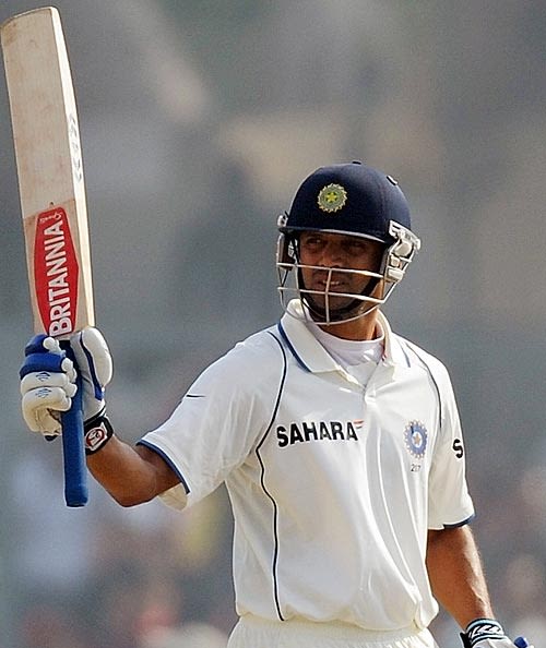 Rahul Dravid celebrates his century | ESPNcricinfo.com
