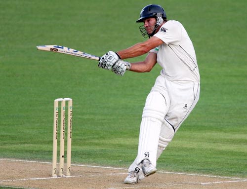 Tim McIntosh pulls during his half-century | ESPNcricinfo.com