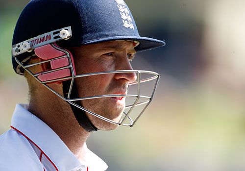 Matt Prior got bogged down before he was dismissed by Harris off a top ...