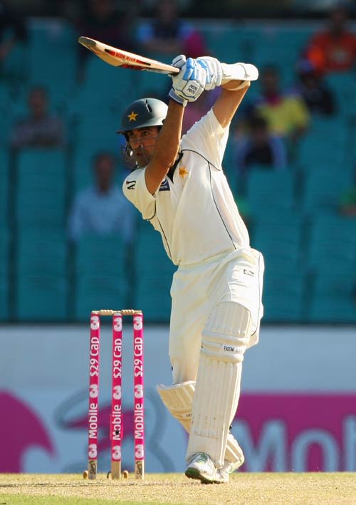 Umar Gul drives through the off side | ESPNcricinfo.com