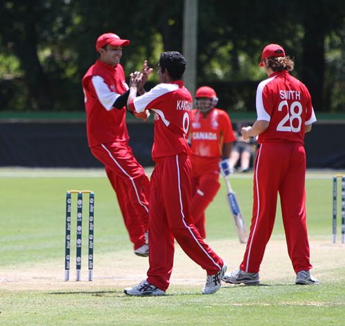Aditya Kanthan grabbed the first wicket against Canada U19 ...