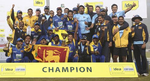 The victorious Sri Lankan team | ESPNcricinfo.com