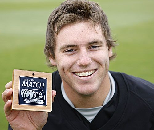 Doug Bracewell was named the Man of the Match for his 3 for 31 ...