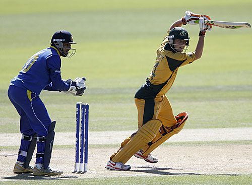 Tom Triffitt punches during his 50 | ESPNcricinfo.com