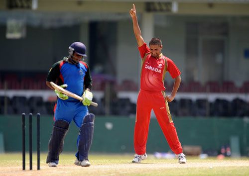 Harvir Baidwan celebrates Mohammad Shahzad's dismissal | ESPNcricinfo.com