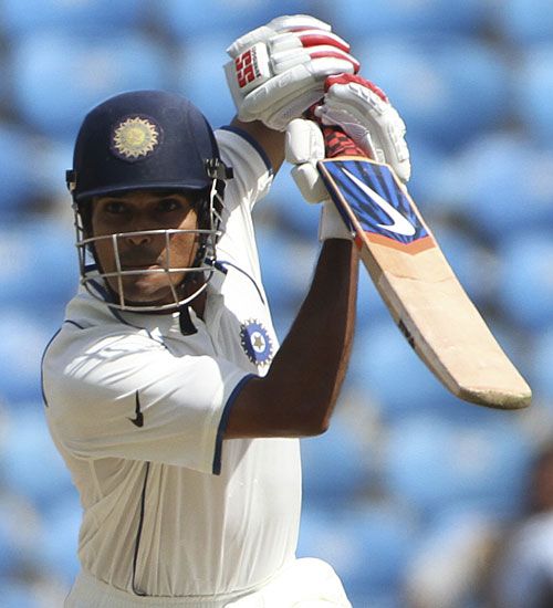 S Badrinath opens the face of the bat | ESPNcricinfo.com