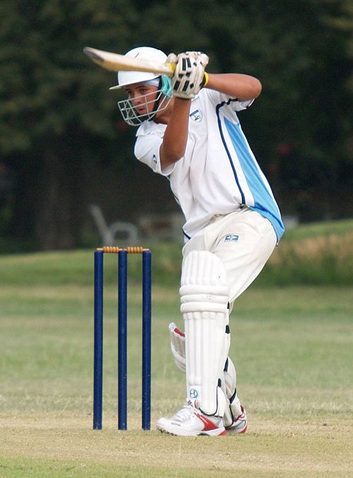 Argentina's Mateo Arrighi drives | ESPNcricinfo.com