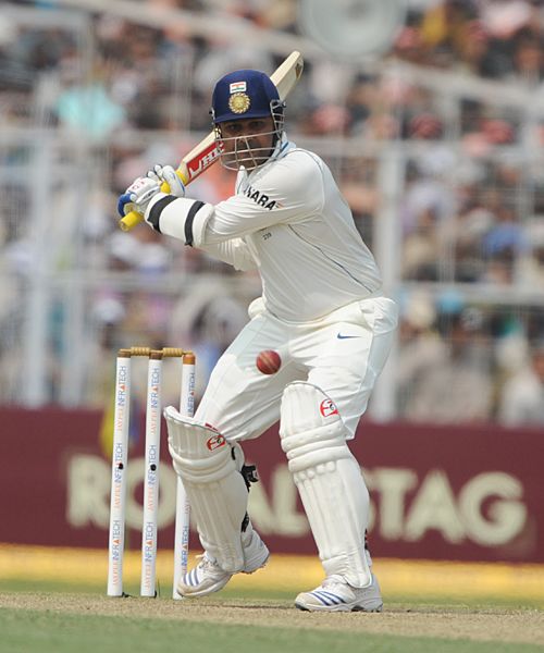Virender Sehwag lines up a cut shot | ESPNcricinfo.com