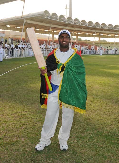 Mohammad Shahzad celebrates after his double hundred led Afghanistan to ...