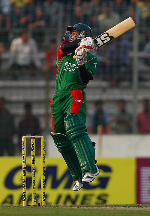 Naeem Islam goes airborne to play a slashing cut | ESPNcricinfo.com