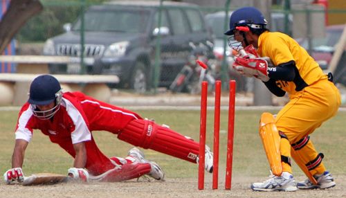 Nizakat Khan survives a close run-out appeal against Malaysia ...
