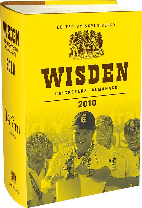 The cover of the 2010 edition of Wisden Cricketers' Almanack ...