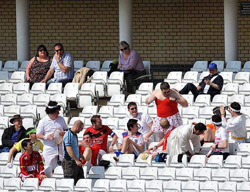 Cricket fans in fancy dress in the stands | ESPNcricinfo.com