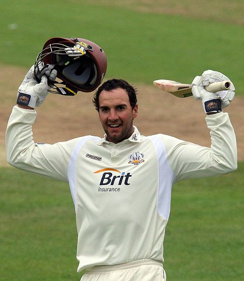 Matt Spriegel celebrates his century against Bangladesh | ESPNcricinfo.com