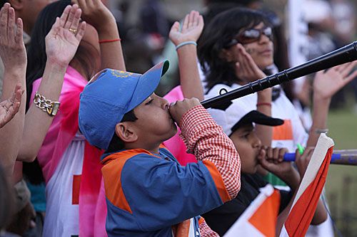 A young Indian fan turns up at the Harare Sports Club | ESPNcricinfo.com