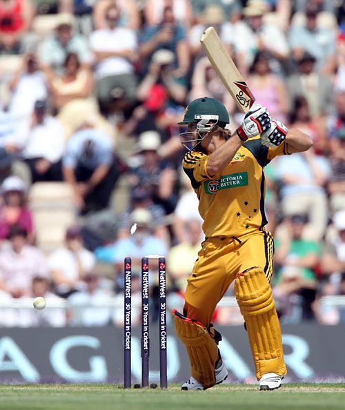 Tim Paine was out chopping Luke Wirght back on to his stumps ...