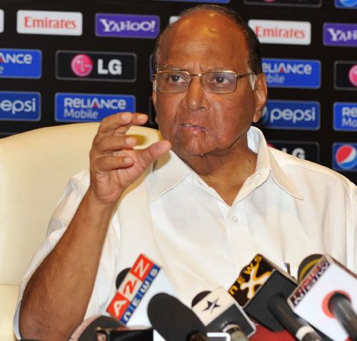 Sharad Pawar address a press conference | ESPNcricinfo.com