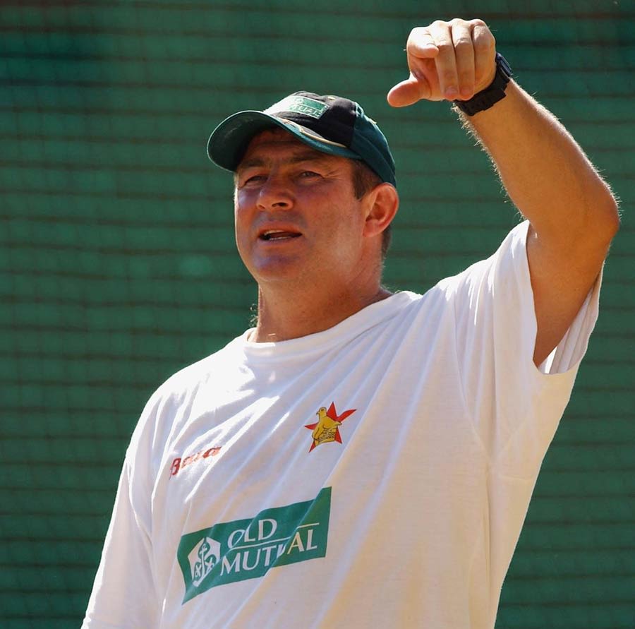 Zimbabwe coach Geoff Marsh during a practice session | ESPNcricinfo.com