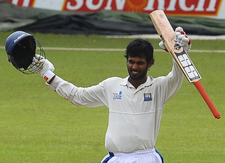 Upul Tharanga celebrates his hundred | ESPNcricinfo.com