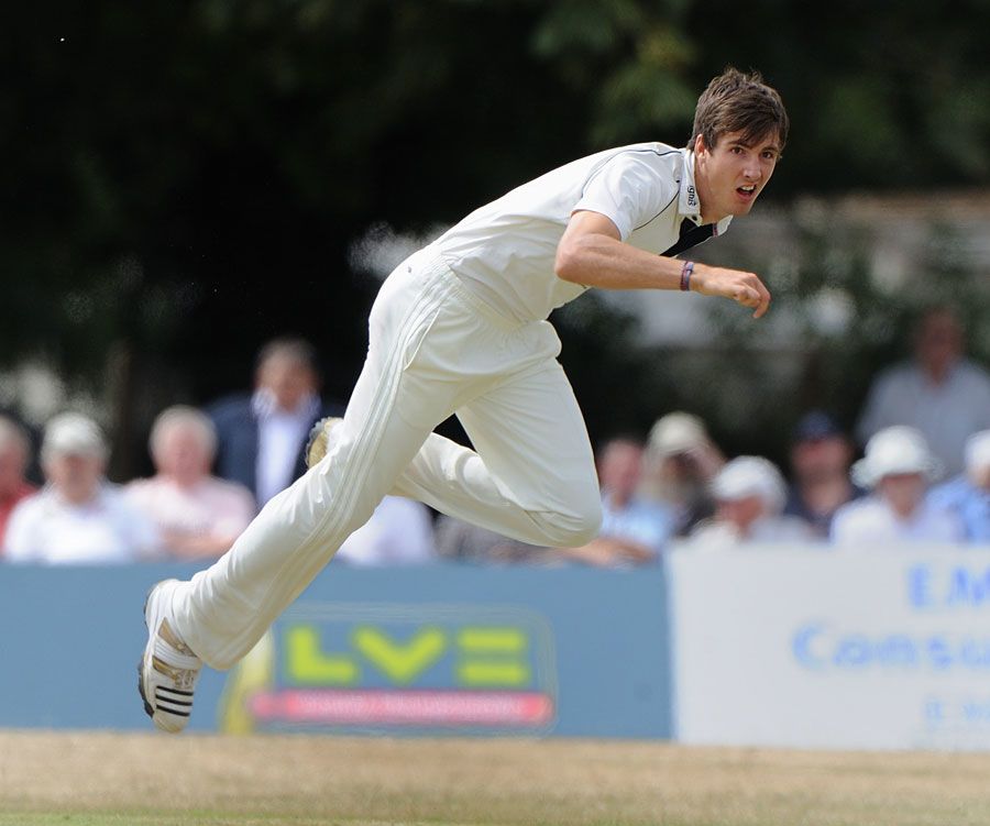 Steven Finn was back in first-class action against Sussex ...