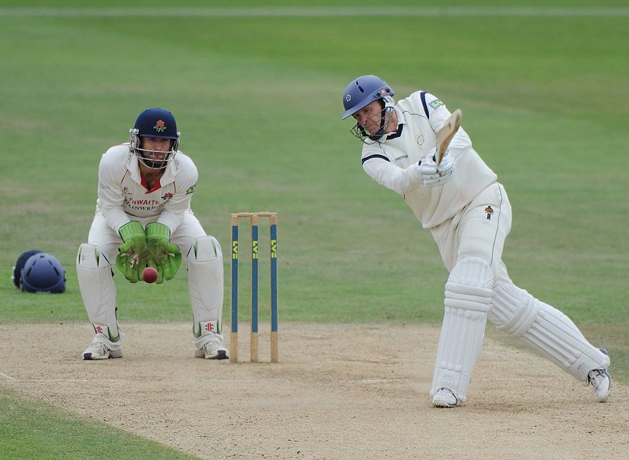 Dominic Cork extended Hampshire's first-innings lead with an unbeaten ...