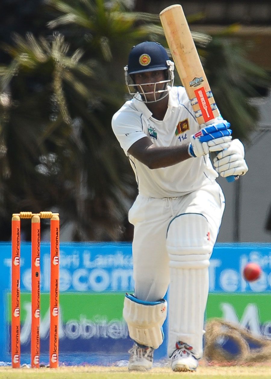 Angelo Mathews drives down the ground | ESPNcricinfo.com