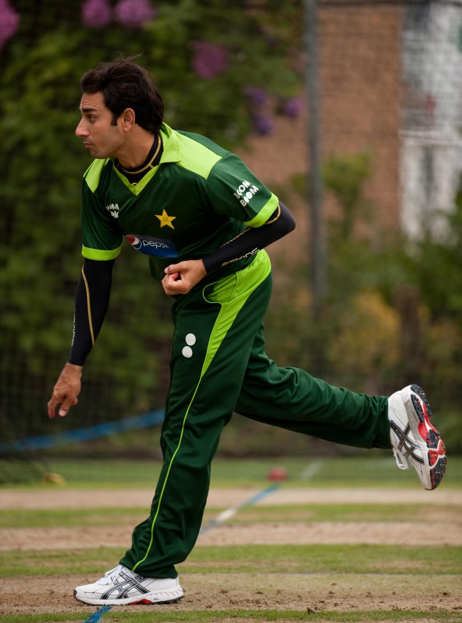 Saeed Ajmal bowls in the nets as Pakistan practice ahead of the second ...