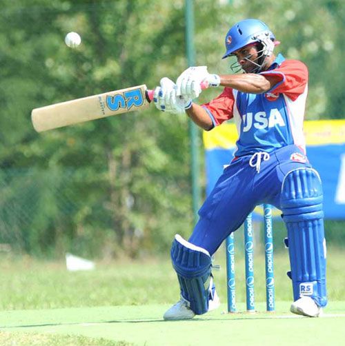 USA's Steve Massiah plays the cut | ESPNcricinfo.com