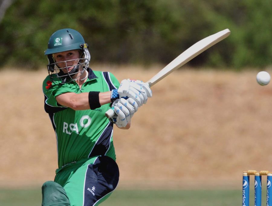 Ireland's batsman Nikki Symmons smashed 86 off 48 deliveries ...