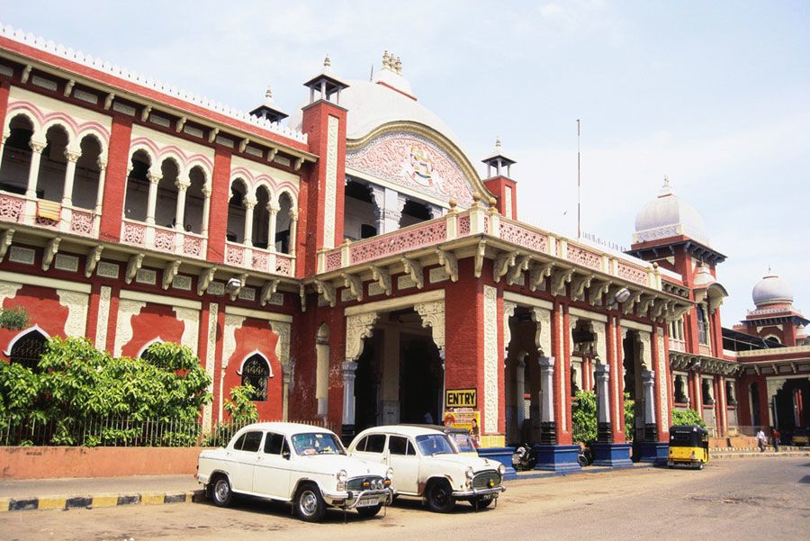 Entrance to the Egmore railway station | ESPNcricinfo.com