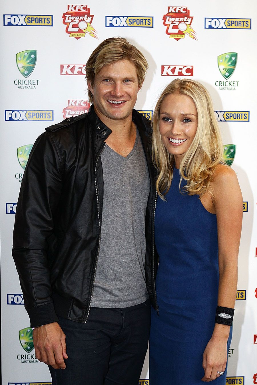 Shane Watson and Lee Furlong at the launch of the Twenty20 Big Bash ...