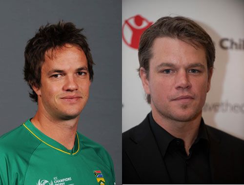 Composite: Albie Morkel and Matt Damon | ESPNcricinfo.com