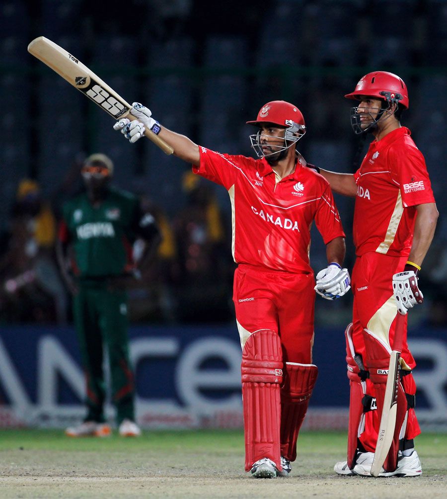 Ashish Bagai celebrates his half-century | ESPNcricinfo.com